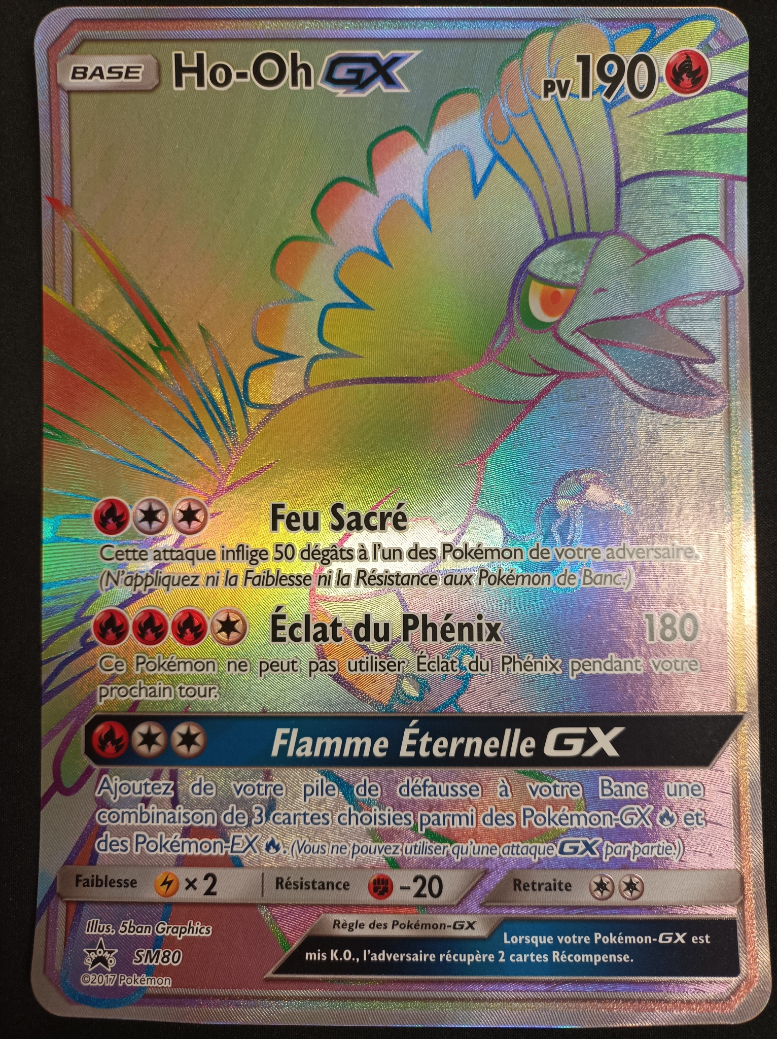 Ho-Oh GX sm80 Promo Jumbo Soleil Et Lune